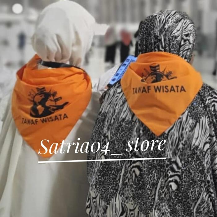 Jual slayer segitiga umroh/custom logo/syal manasik haji/slendang ...