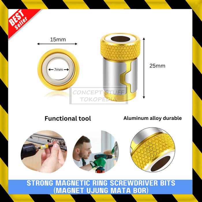 Jual STRONG MAGNETIC RING ALLOY ELECTRIC SCREWDRIVER BIT MATA BOR ...