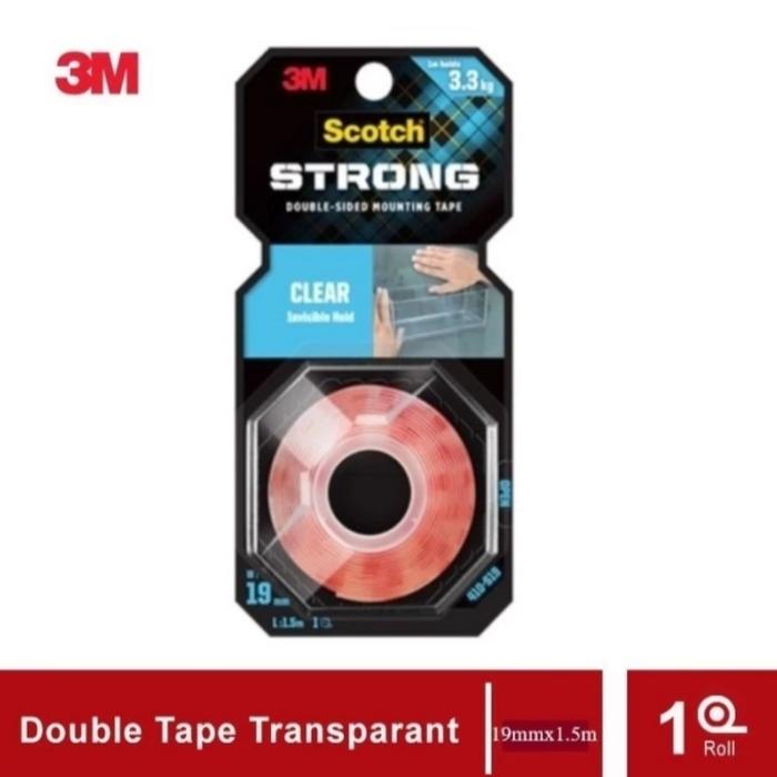 Jual Double tape 3m scotch perekat Clear Mounting tape 410-S19 19mm x 1,5M - Jakarta Barat ...