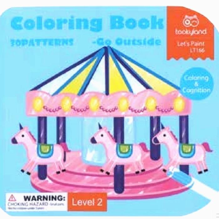 Jual Tookyland Coloring Book Go Outside Buku Mewarnai 30 Gambar Import ...