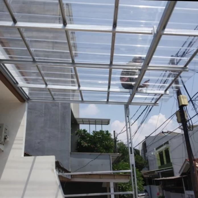 Jual atap kanopi rangka baja ringan dan atap spandek transefaran - Kota ...