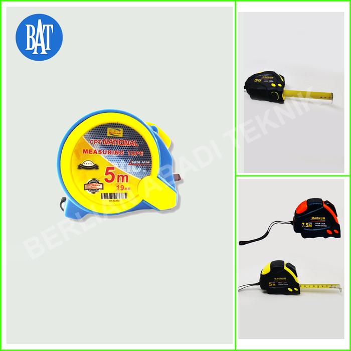 Jual Meteran Autostop 5M 7.5M Self Lock Measuring Tape Body Lapis Karet ...