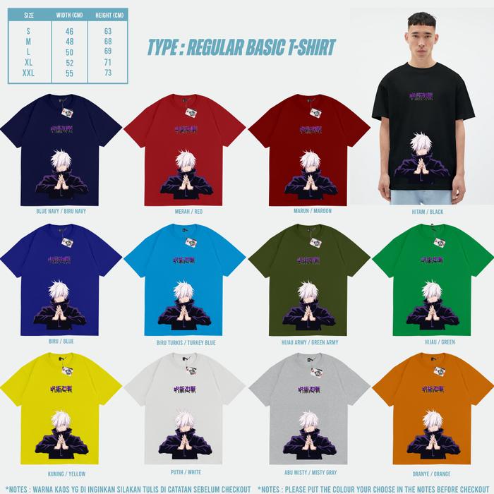 Jual KARIMAKE Kaos Baju Anime JUJUTSU KAISEN GOJO SATORU V5 Kaos Anime ...