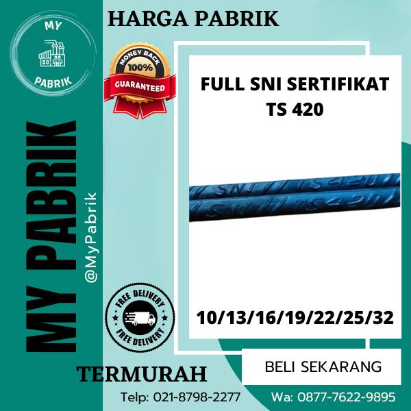 Jual BESI BETON ULIR TS 420 FULL SNI SERTIFIKAT 16 19 22 25 32 MM 16MM ...