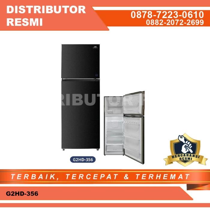 Jual GEA KULKAS 2 PINTU NO FROST G2HD-356 - BLACK INOX - Kota Tangerang ...