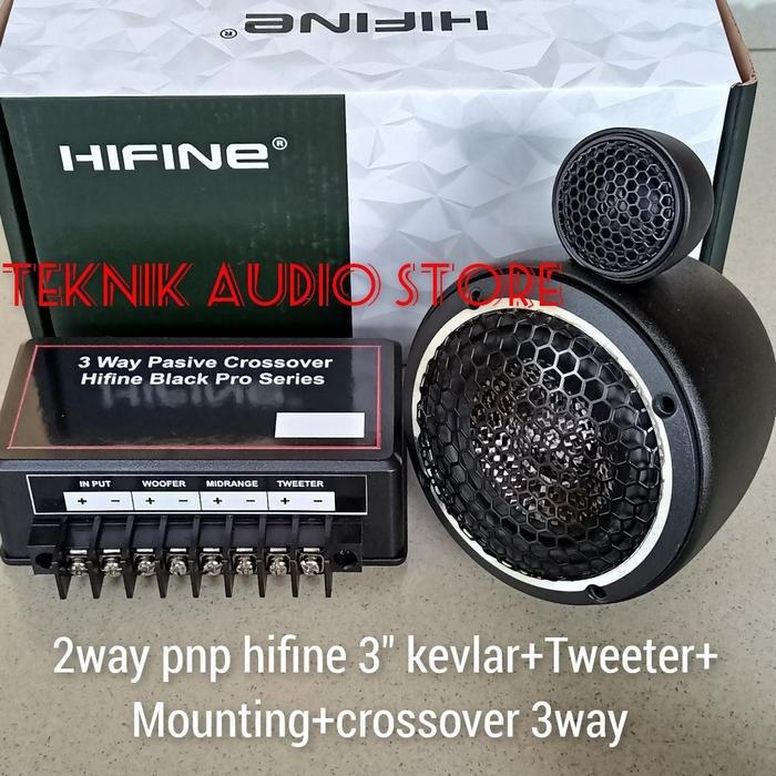 Jual 2way PNP Hifine Midrange 3" Kevlar+Mounting+Tweeter+Crossover 3way - Jakarta Pusat - Teknik ...