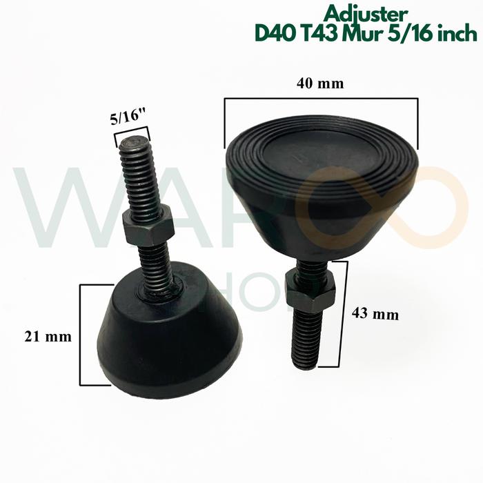 Promo Adjuster Karet Kaki Stabil Besi Furniture Meja Kursi Baut 5/16 D40 T43 - Kab. Bandung ...