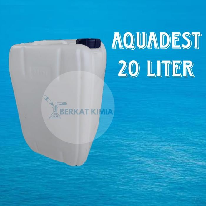 Jual aquades / air suling / Aqua DM / air aki radiator 20 liter - Kota Bogor - BERKAT KIMIA ...