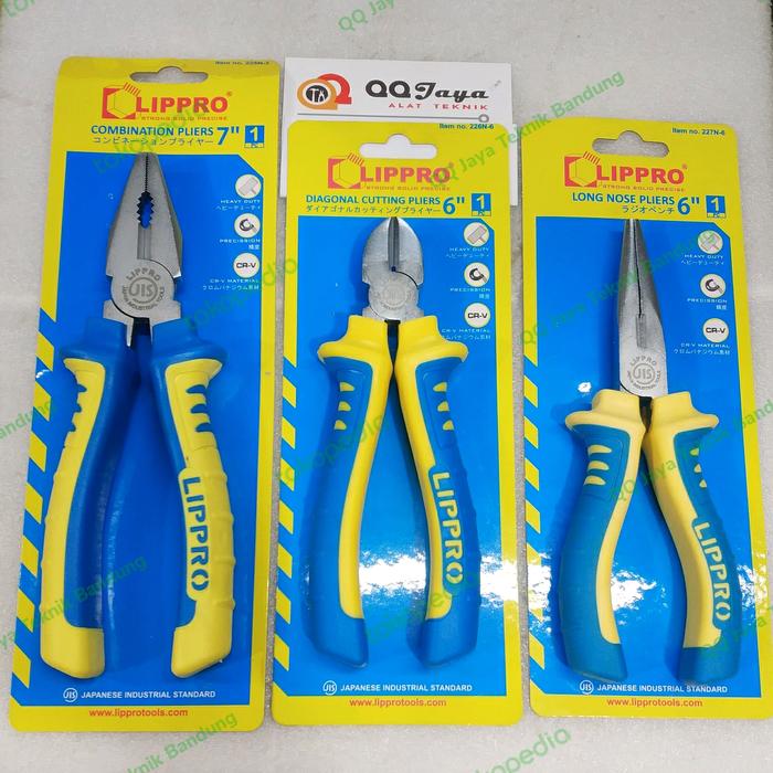 Jual Tang set 3 pc Lippro - Kombinasi 7" + Lancip 6"+potong 6" New ...