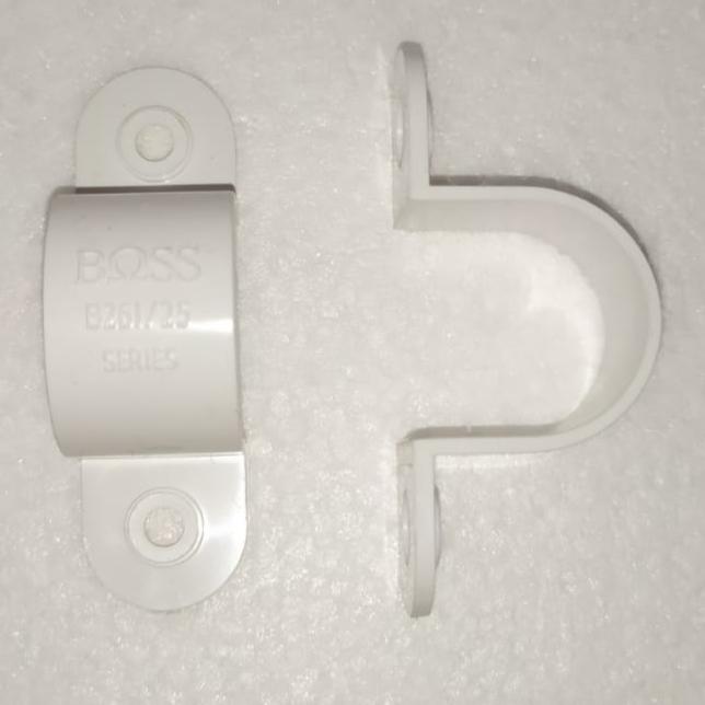 Jual Klem Boss 25mm Pipa Listrik Putih Clamp Conduit Eceran Per Pcs ...