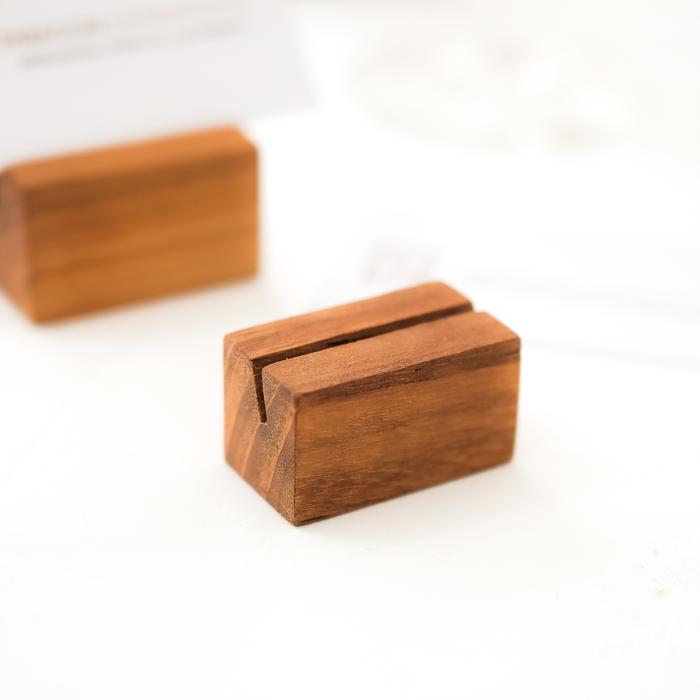 Jual Stand Kartu Nama / Wood Stand / Tatakan Display Kayu Jati - Grafir ...