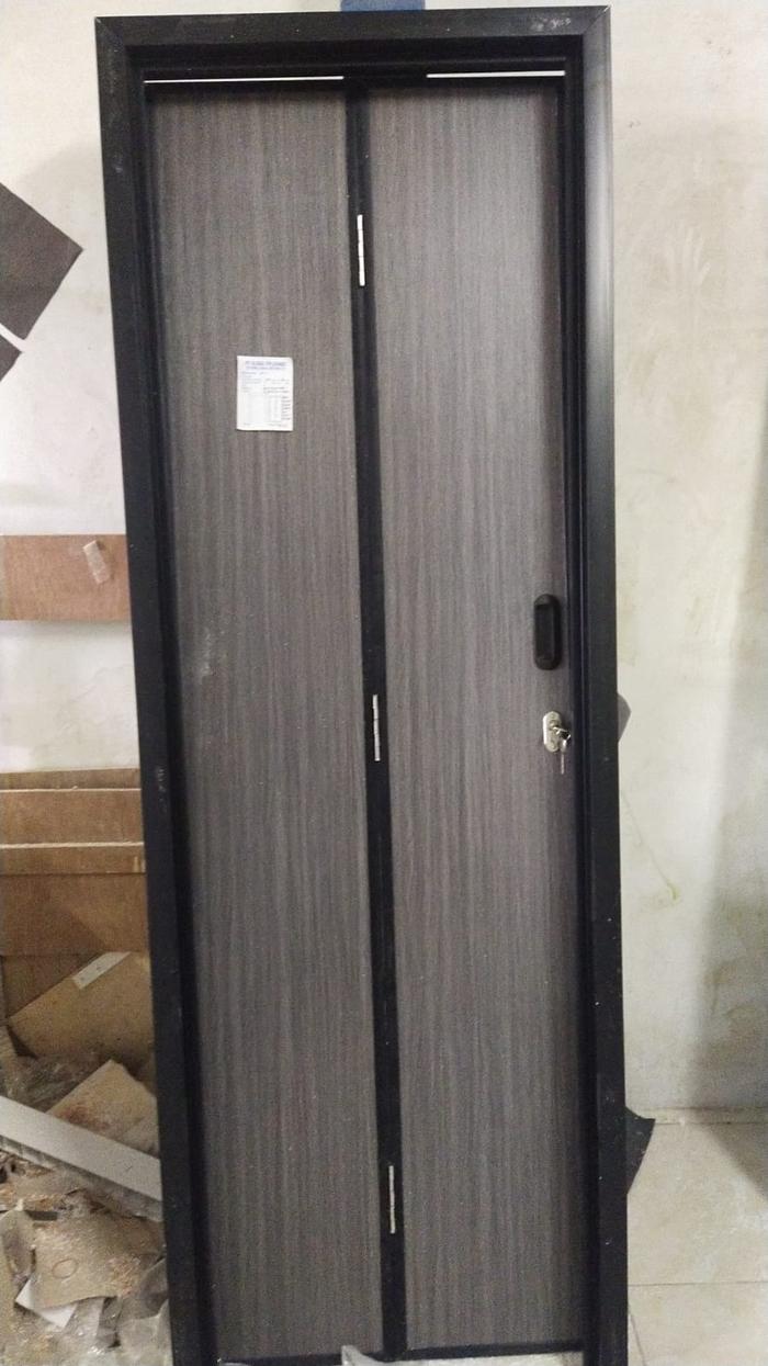 Jual Pintu lipat pvc gray matte ( kusen hitam ) - Kota Tangerang - Dwi ...