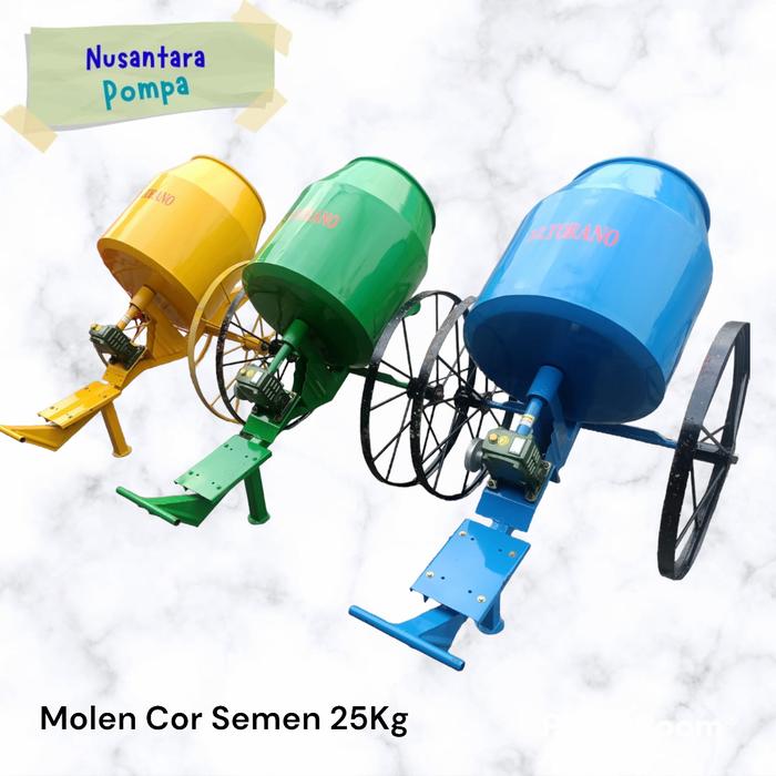Jual Molen Mini 25Kg / Molen Cor Semen 25Kg (Belum Termasuk Mesin ...