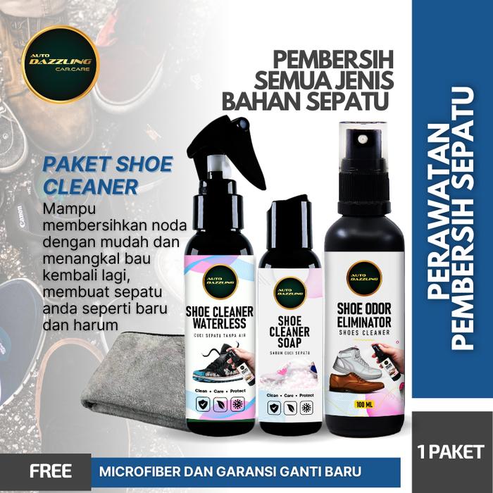 Jual PAKET PEMBERSIH SEPATU SNEAKERS SABUN CUCI SEPATU PARFUM SEPATU ...