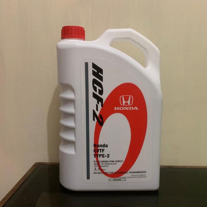 Jual Oli transmisi matic Honda HCF-2 galon 3,5 Liter (Honda CVT fluid ...