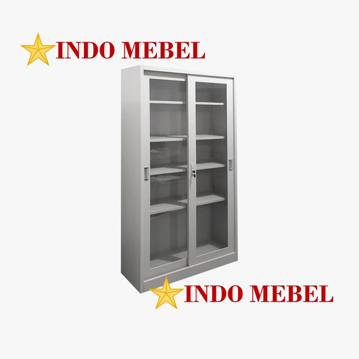 Jual Lemari Arsip Besi FC A18/LEMARI ARSIP SLIDING KACA READY MAKASSAR ...