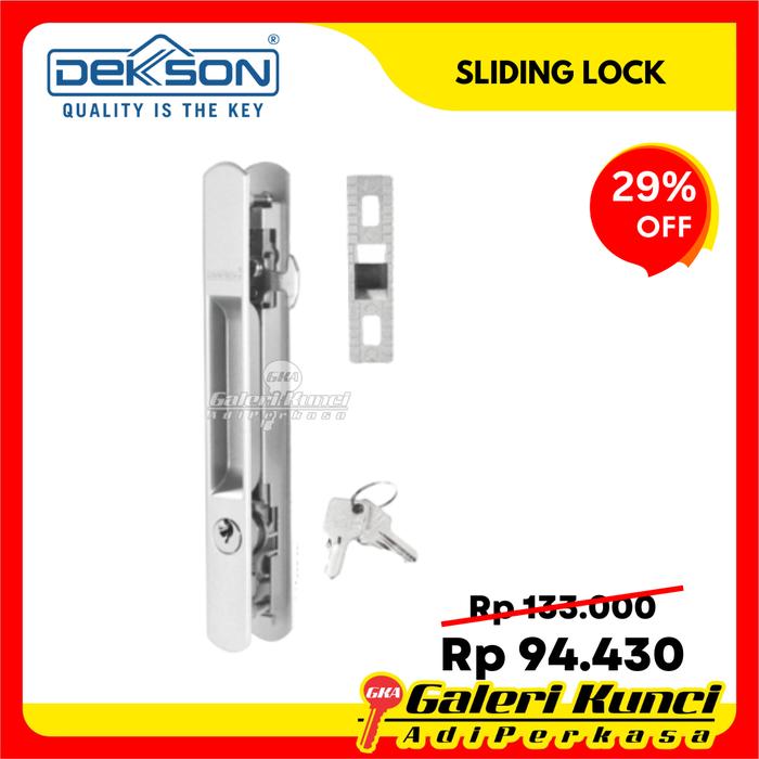 Jual Kunci Sliding Dekkson Dekson RA6 SILVER Handle Pintu Geser ...