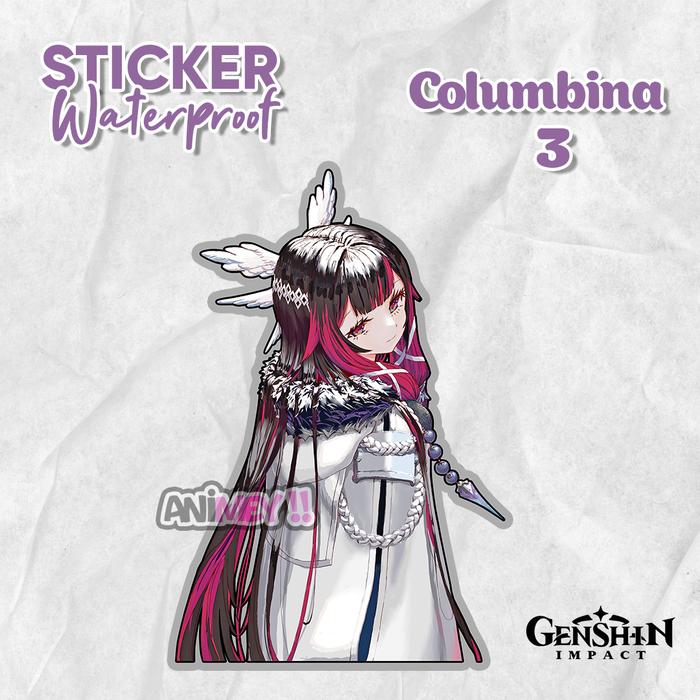 Jual Stiker Columbina Genshin Impact / Sticker Anime Waterproof - 3 ...