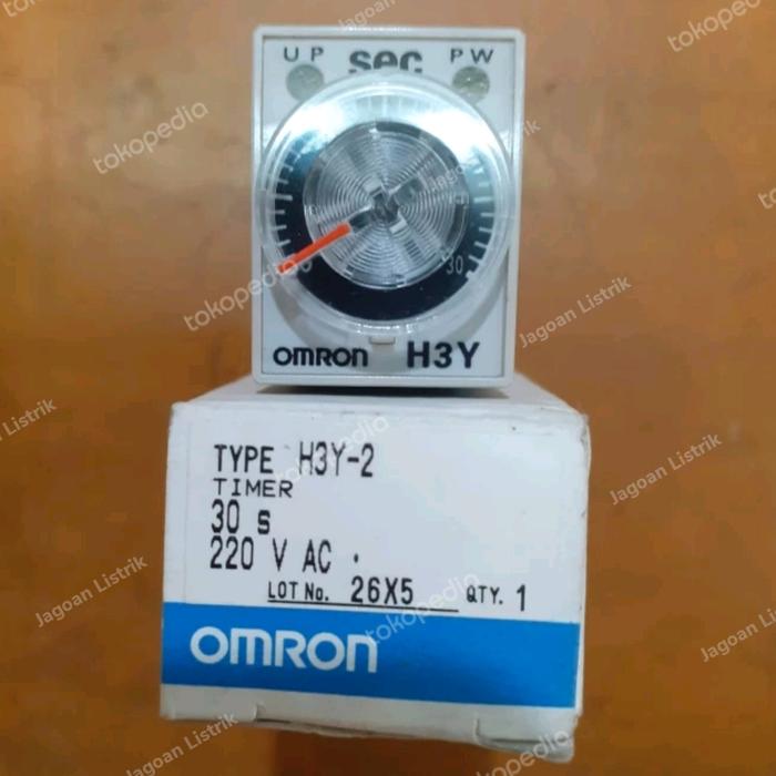 Jual Timer Omron H3Y-2 220V Original /Timer H3Y2 30s H3Y 2 30 second Omron - Kota Surabaya ...