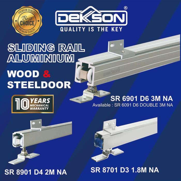 Jual Track/Rel Sliding Door Dekkson D4 Aluminium(komplit set)p.2mtr ...