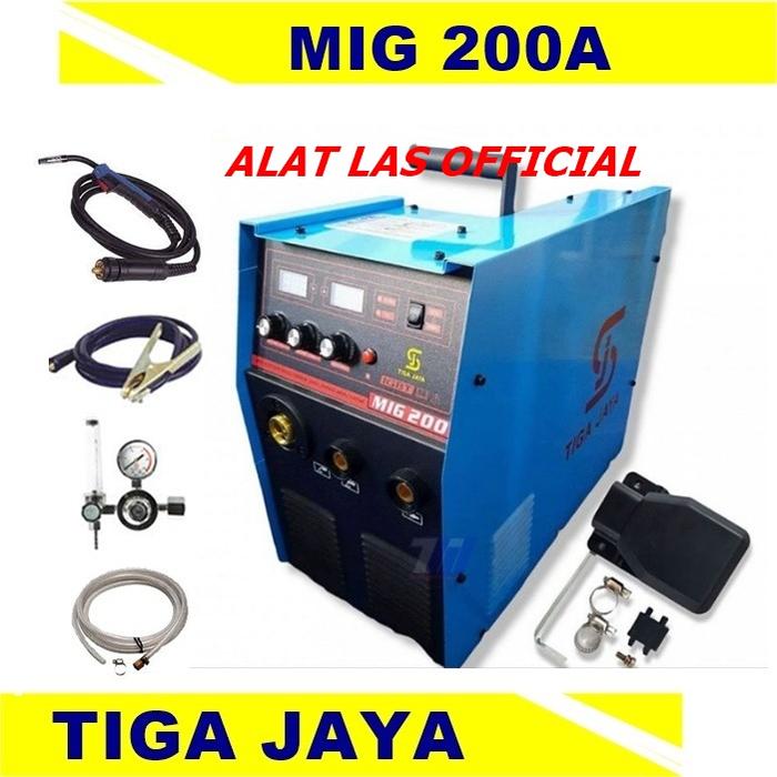 Jual Mesin Las Tiga Jaya MIG 200 Trafo Las Listrik CO2 Sanjia MIG 200A ...