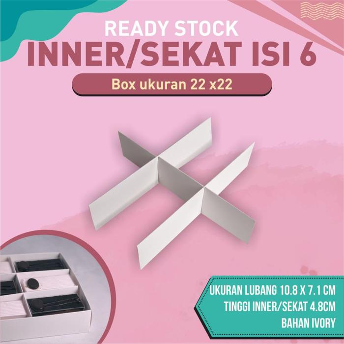 Jual Inner Box Puding Mika Sekat isi 6 dan 9 untuk Dus ukuran 20 / 22 ...