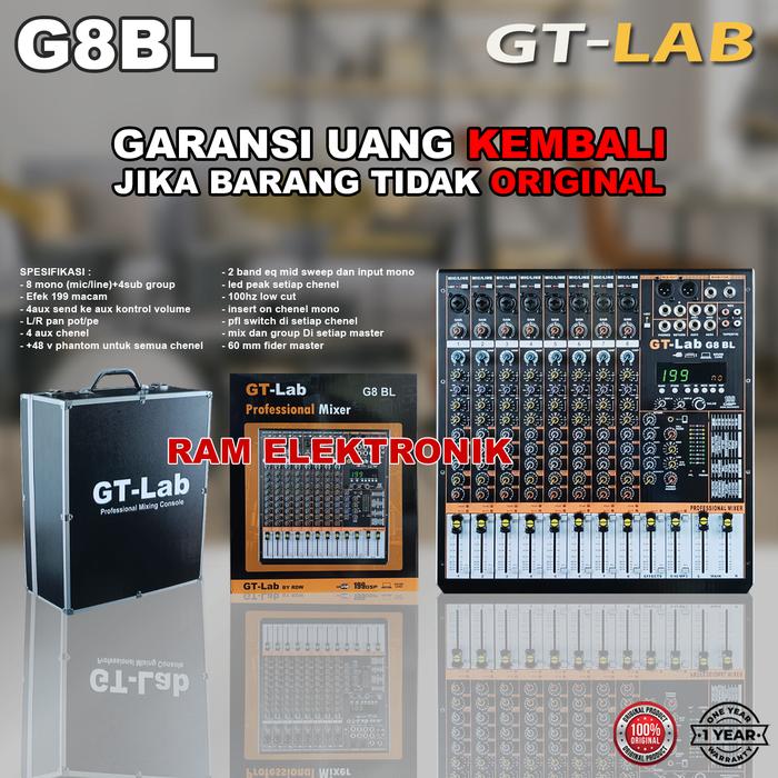 Jual Mixer GT-Lab G8BL / G8 BL By RDW 8 Channel Original Terbaru ...