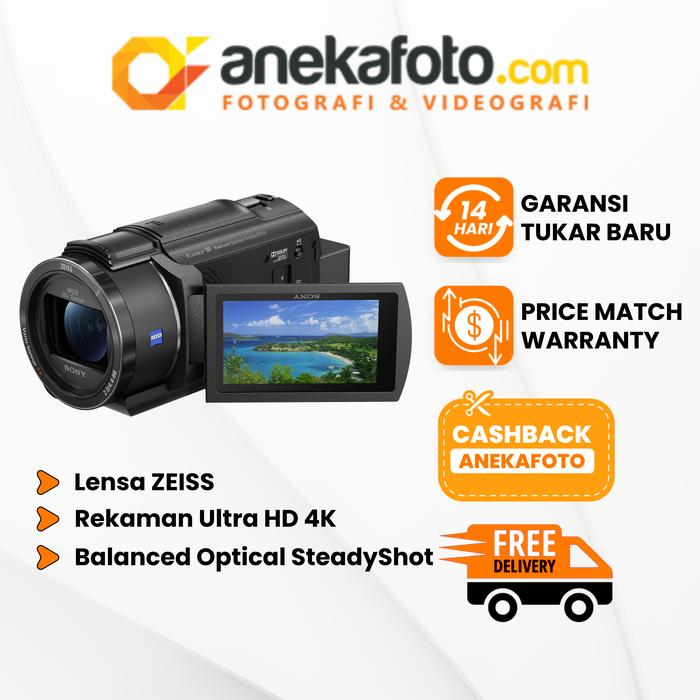 Promo Sony Camcorder FDR AX43A AX 43A 4K Handycam Black Cicil 0% 3x ...