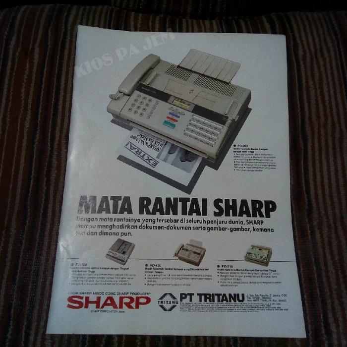 Jual Iklan Cetak Jadul Mesin Facsimile SHARP - Kab. Bandung Barat ...