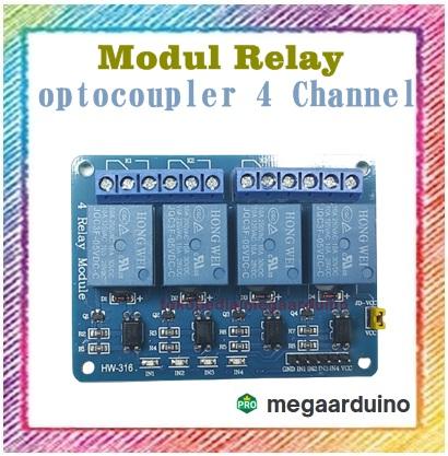 Jual modul relay optocoupler 4 channel - Kota Semarang - mega arduino ...
