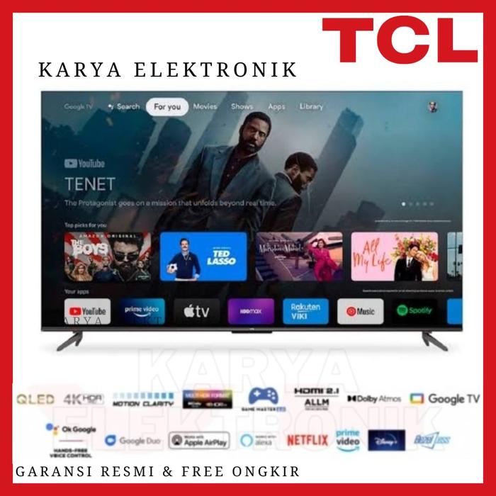 Jual TCL 50C645 QED UHD 4K GOOGLE TV 50 Inc C645 - Jakarta Barat - KaryaElectro | Tokopedia