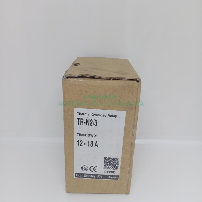 Jual Fuji TR-N2/3 12-18 A Thermal Overload Relay - Jakarta Barat - AUTOMATION JAYAKARTA | Tokopedia