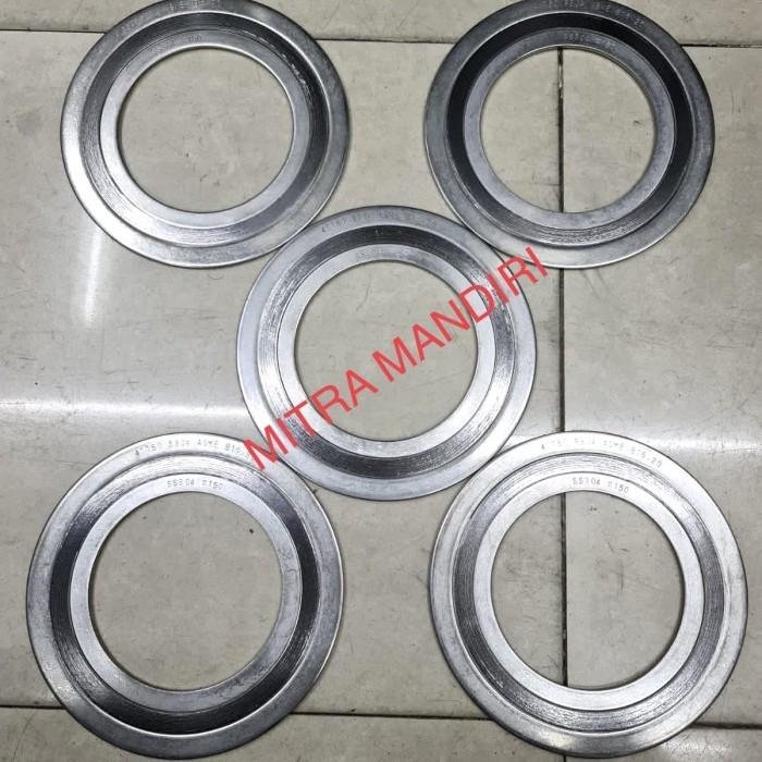Jual SWG Spiral Wound Gasket 1/2inch ansi 150 ss304 filler graphite ...