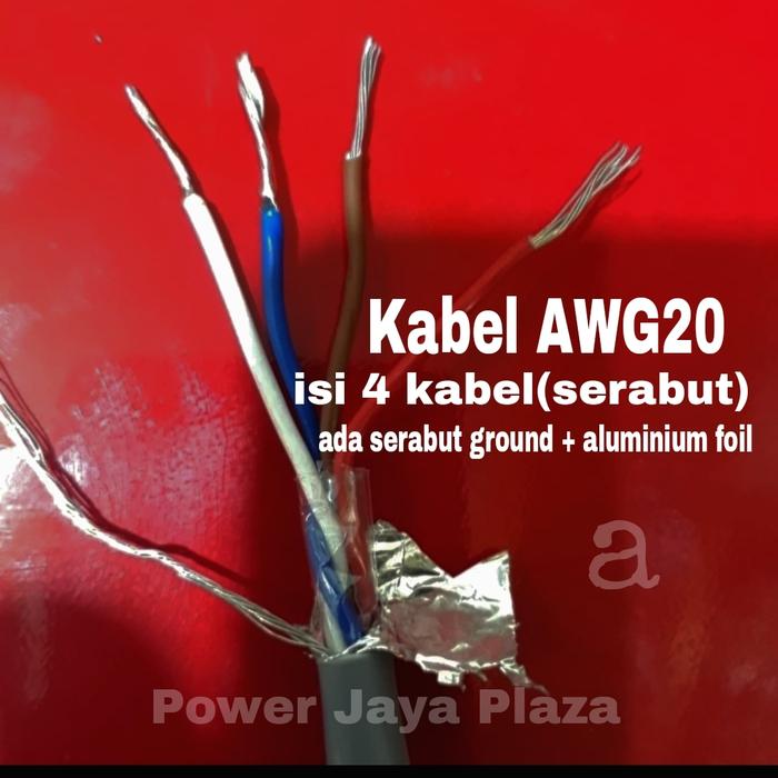 Jual Kabel AWG20 isi 4 kabel tembaga ada serabut ground dan aluminium ...