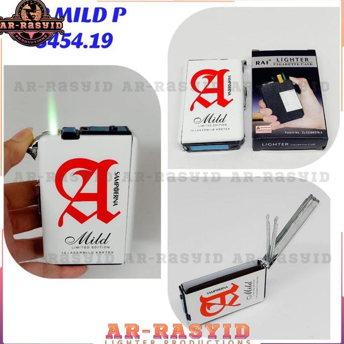 Jual Tempat Kotak Rokok Korek Api Bara Gas RAI Lighter Sampoerna Mild ...