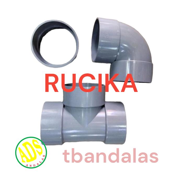 Jual fitting Sambungan Pipa pvc rucika Elbow Socket Tee Ukuran 3" inch - Elbow - Kota Medan ...