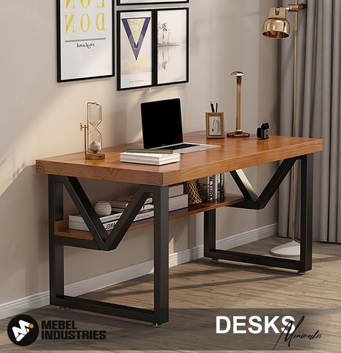 Jual Meja Kerja Kayu Mahogany tebal 5 cm - Desks - Meja Kantor - Meja ...