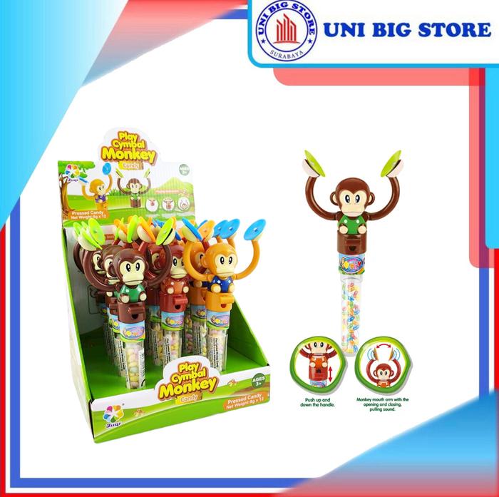 Promo JUQI Play Cymbal Monkey Candy Toys 8 gr Permen Mainan Monyet Simbal - Kota Surabaya - Uni ...
