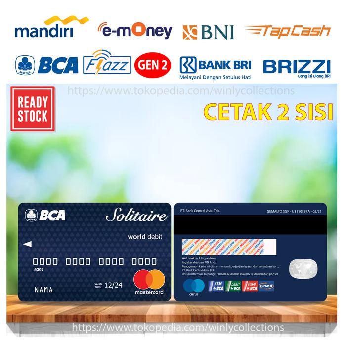 Jual KARTU EMONEY MANDIRI BCA BNI BRI GEN 2 DESIGN SOLITAIRE WORLD - 2 ...