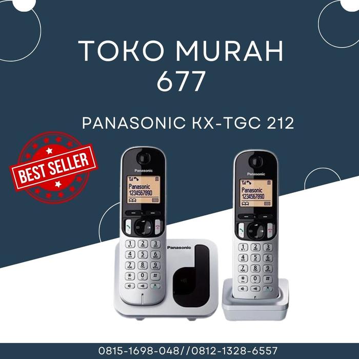 Jual Panasonic KX-tgc212 Telpon Wireless 2 Handset Cordless Phone - KX TGC 212 - Jakarta Barat ...