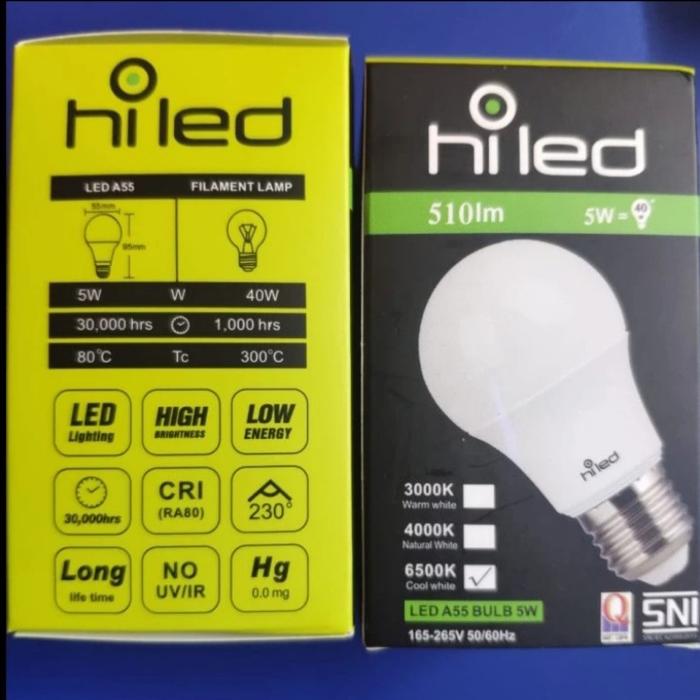 Jual BOHLAM LED HILED 5 WATT E27 NATURAL WHITE 4000K 5W - Jakarta Pusat ...