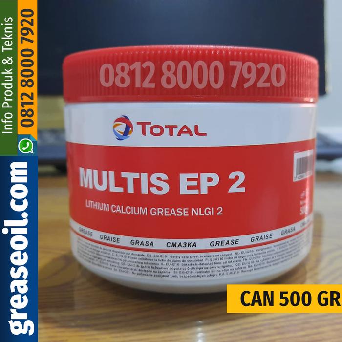 Jual TOTAL MULTIS EP 2 Grease Lithium Calcium Extreme Pressure Can 500 Gr - Kota Tangerang ...