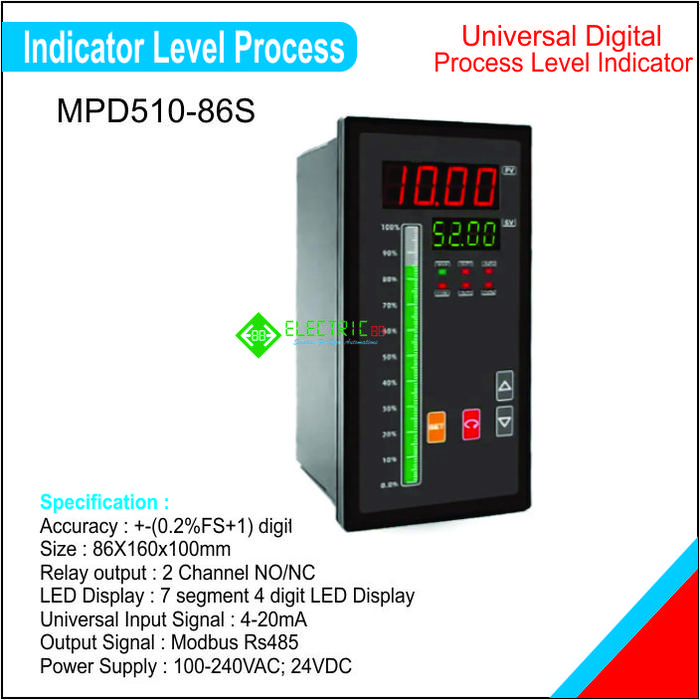 Jual Indicator Level Process Modbus Rs485 / PID Controller - Kota Tangerang Selatan - Electric88 ...