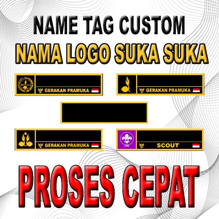 Jual Papan nama name tag pramuka logo suka peniti - Kab. Bandung Barat ...