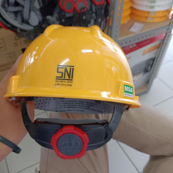 Jual Helm Safety MSA LOKAL + FASTRACK Helm Murah Berkualitas - Kuning ...