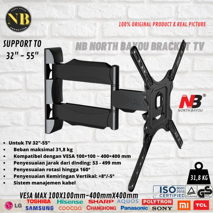 Jual Braket Tv / Bracket Tv Monitor Led Lcd North Bayou Nb P4 Nbp4 32 ...