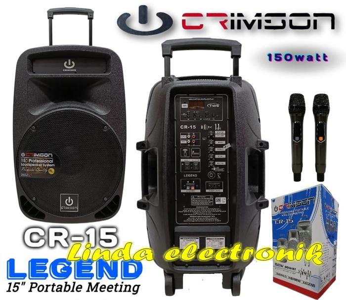 Jual speaker portable wireless crimson cr 15 legend cr15 legend 15 inch - Jakarta Barat - Linda ...