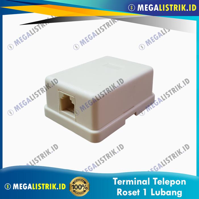Jual Box Terminal Telepon 1 Lubang / Roset RJ11 / Kotak Rosette RJ-11 ...