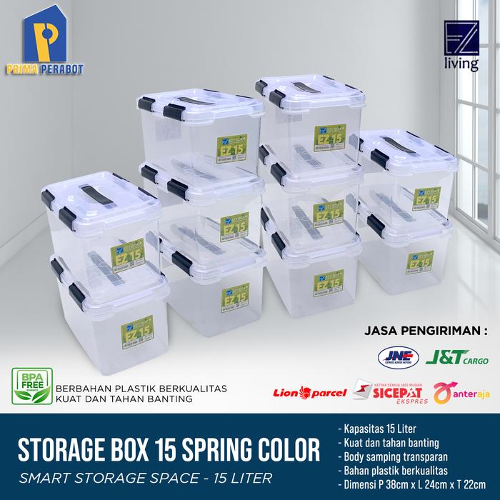 Jual Storage Container Box 15 Liter Boks Penyimpanan Paket 10 Pcs Cargo ...