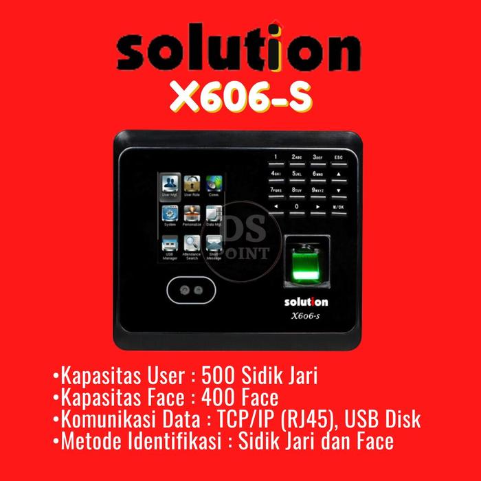 Jual Solution X606-S - Mesin Absensi Fingerprint - Akses Pintu - Kota ...